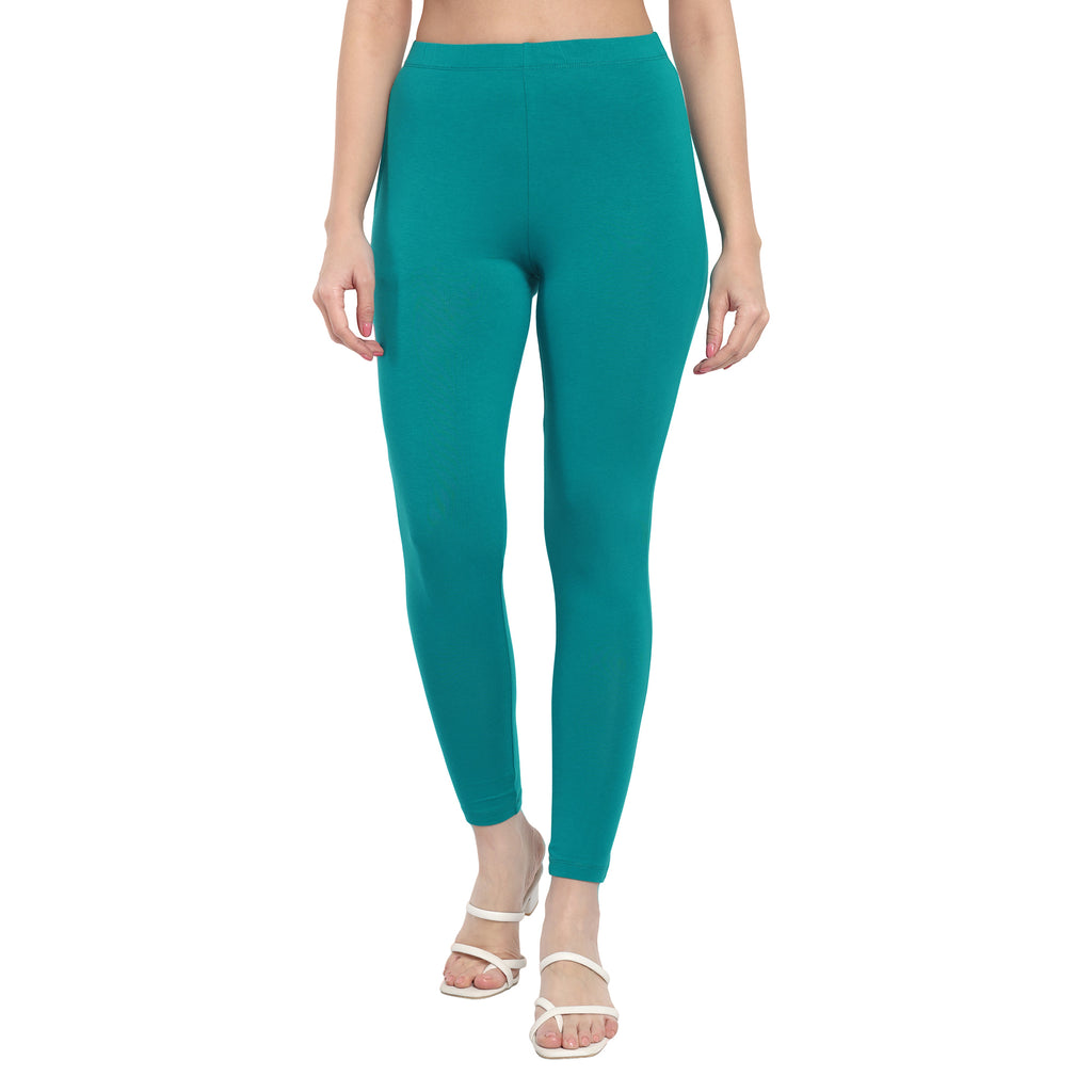 Women Light Jade Green Regular Legging – One Sky
