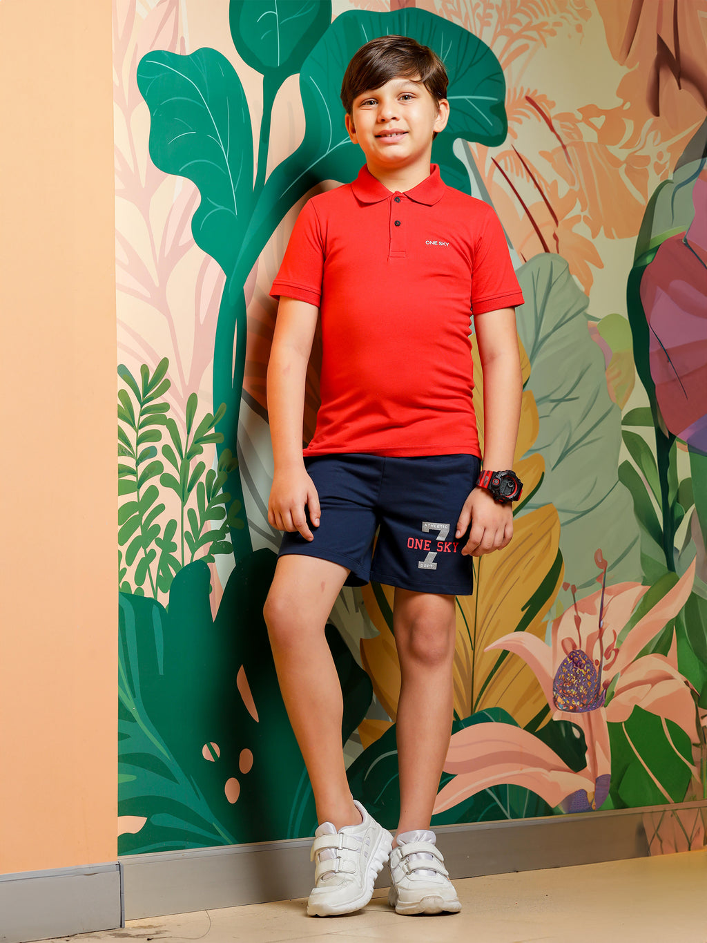 Casual Shorts for Boys, Versatile Kidswear, Plain Drawstring Waist, Re ...